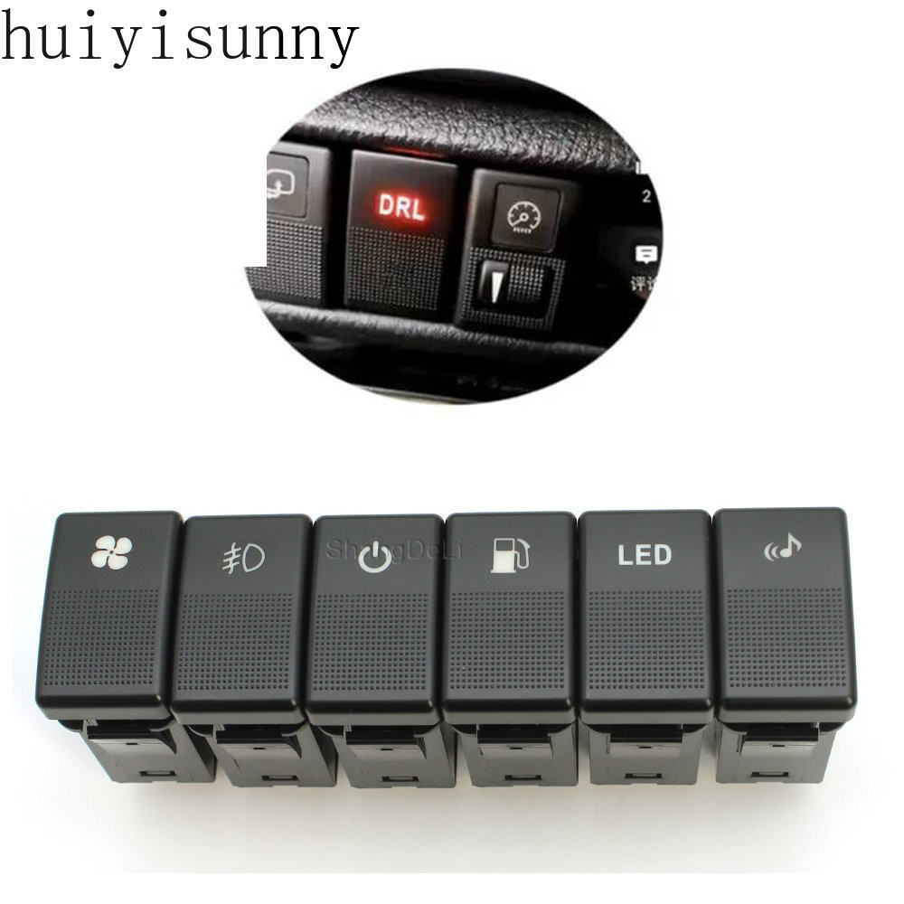 HYS Car LED Light Switch Power On Off push button With cable For Mazda ...