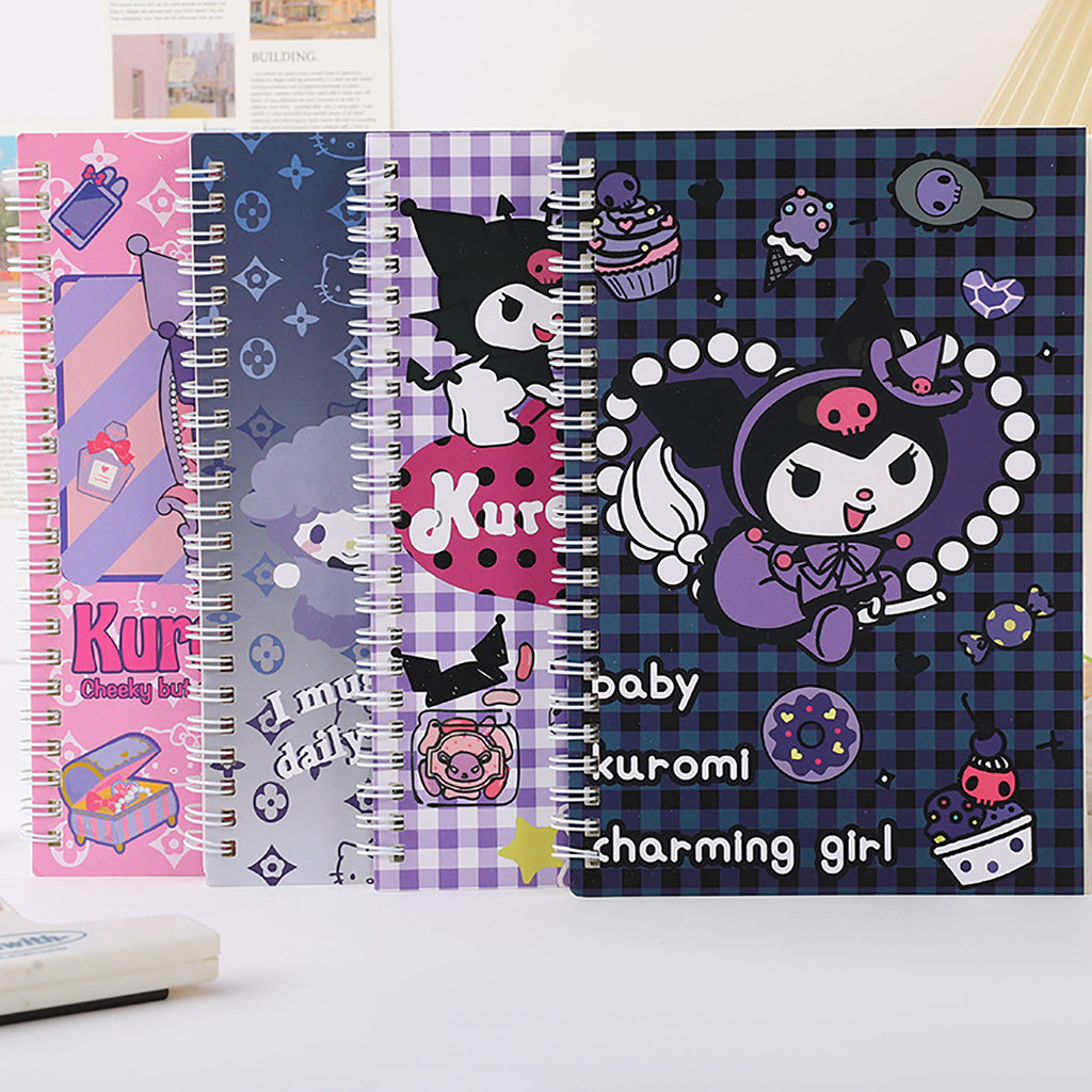 4PCS A5 Sanrio Coil Notebook 60 Sheets Diary Book Notebooks Cute ...