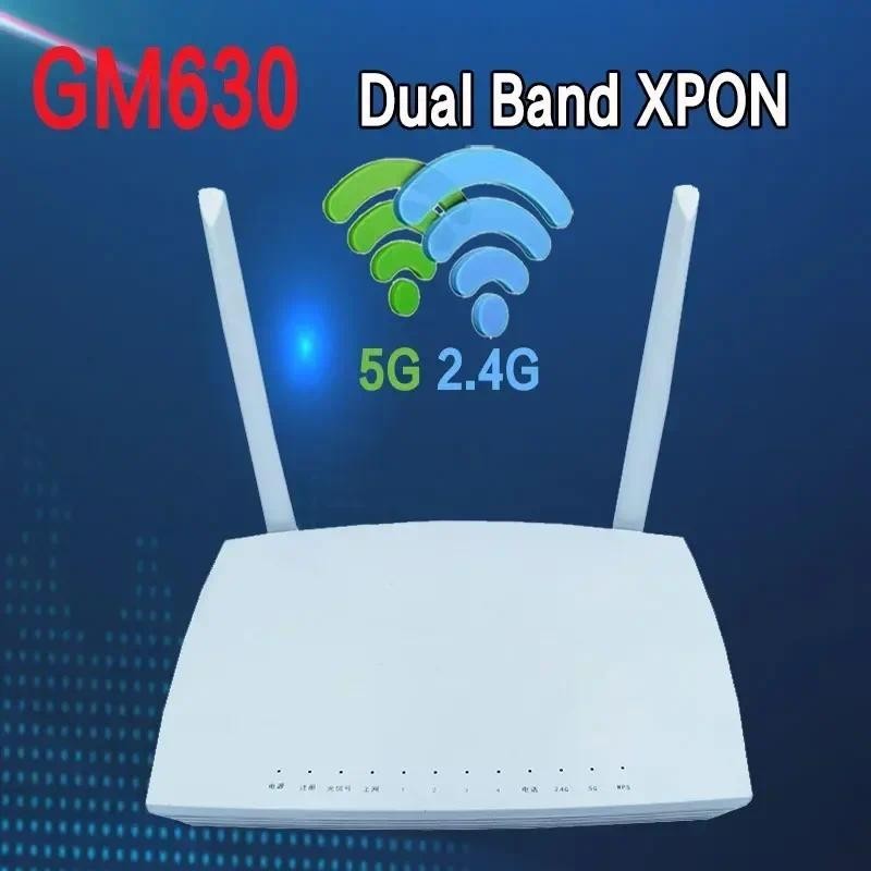 XPON Gpon EPON onu ont GM630 dual band 1GE+3FE WLAN+2.4g&5g WIFI EPON ...