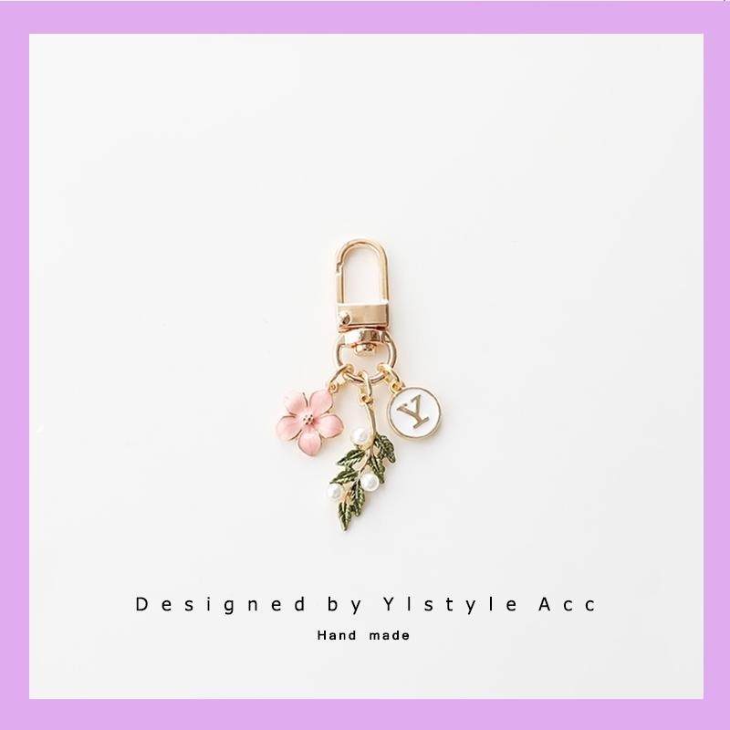 Cute Keychain Customized Keychains Letter Bag Charms Pear Blossom Phone ...