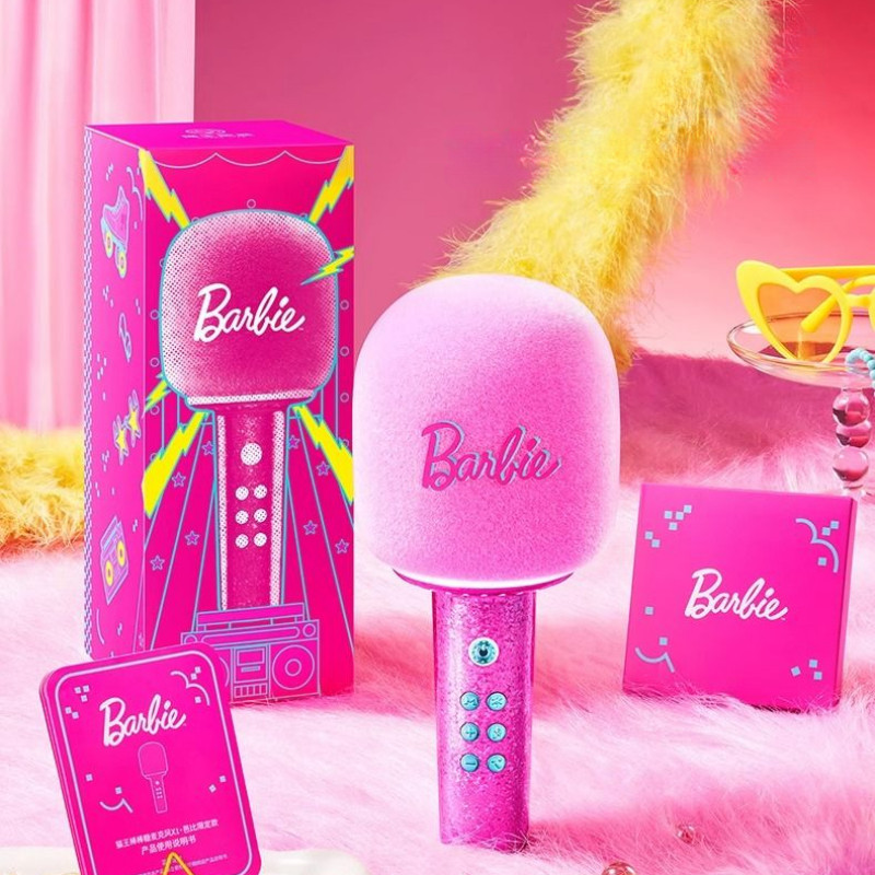 Barbie X1 Wireless Bluetooth Microphone Speaker 2-in-1 Family Karaoke ...