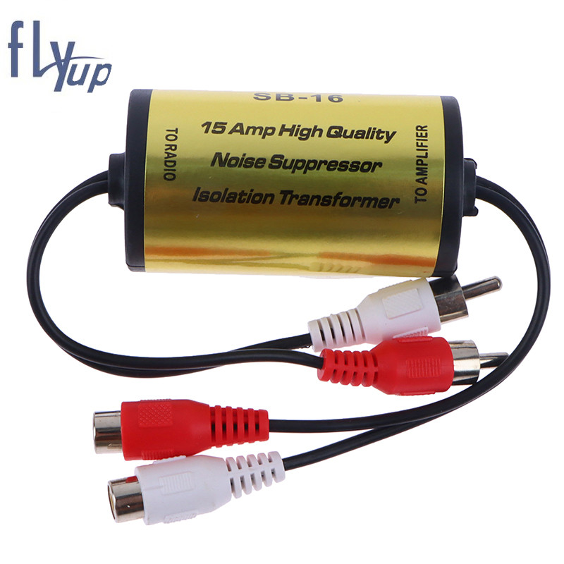flyup RCA Audio Noise Filter Suppressor Ground Loop Lsolator For Car ...