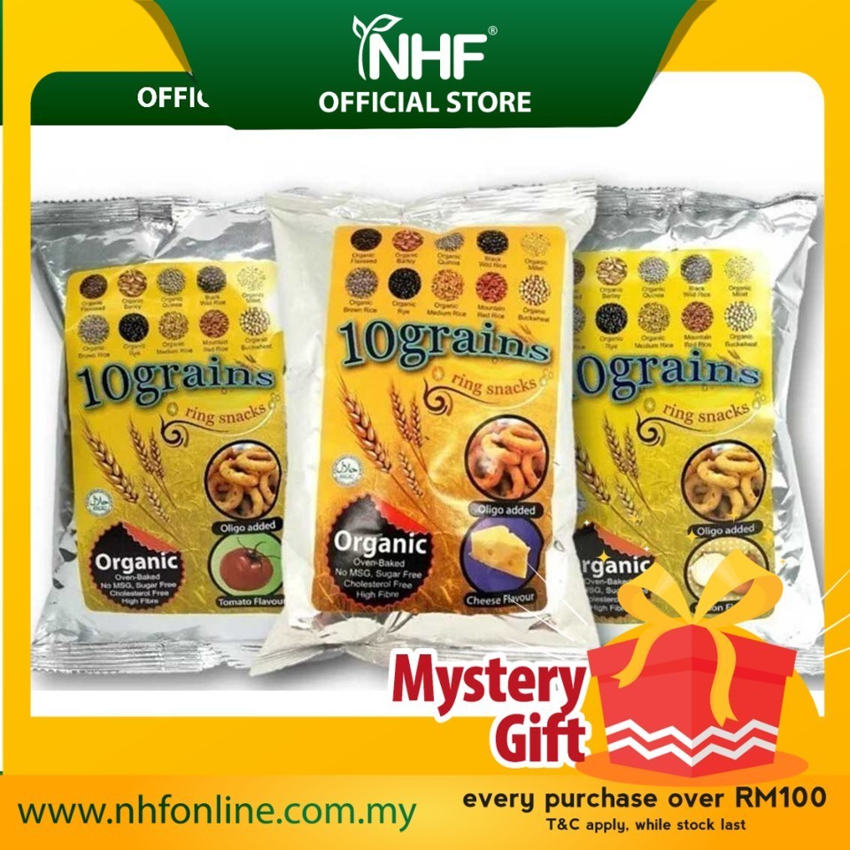 MH FOOD 10 Grains Ring Snacks 十谷零食 (50g) | Shopee Philippines