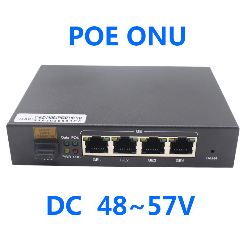 ONU Equipment Gigabit Fiber Optic Cat POE Iron Shell Industrial Grade 4 ...