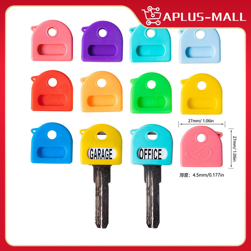 1Pcs Silicone Key Cap Tags Label Multicolor Organizer Tags Keyring ...