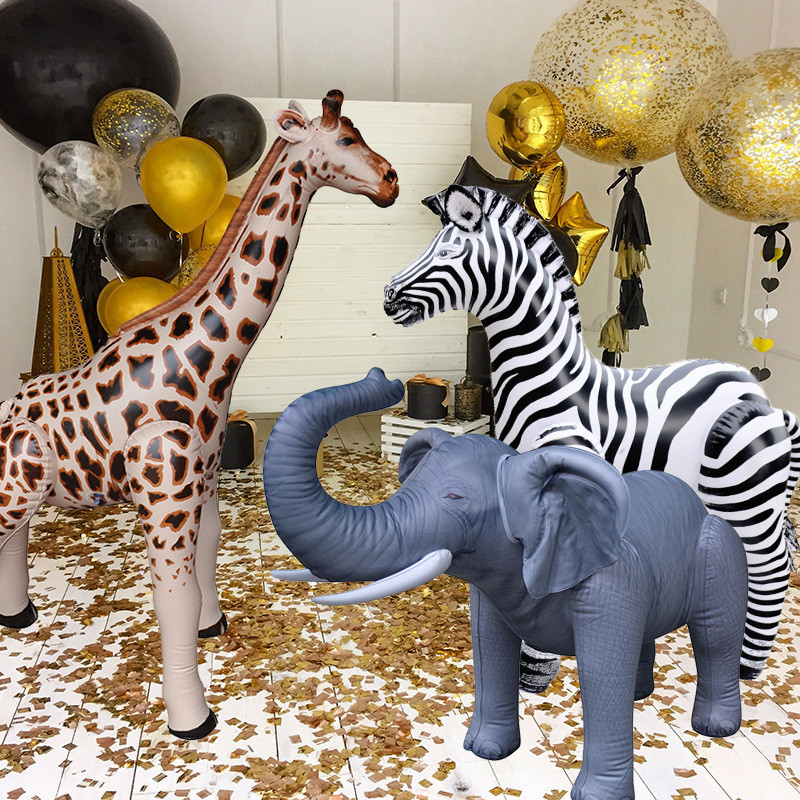 Giant Inflatable Animals Balloons Jungle Safari Woodland Birthday Party ...