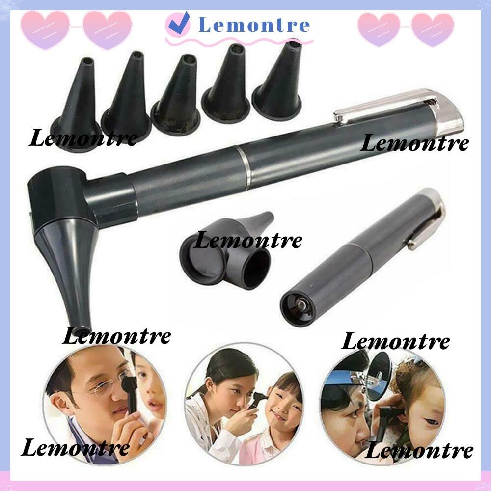 LEMONTRE Mini Otoscope, Light Ear Nose Throat Clinical Penlight ...