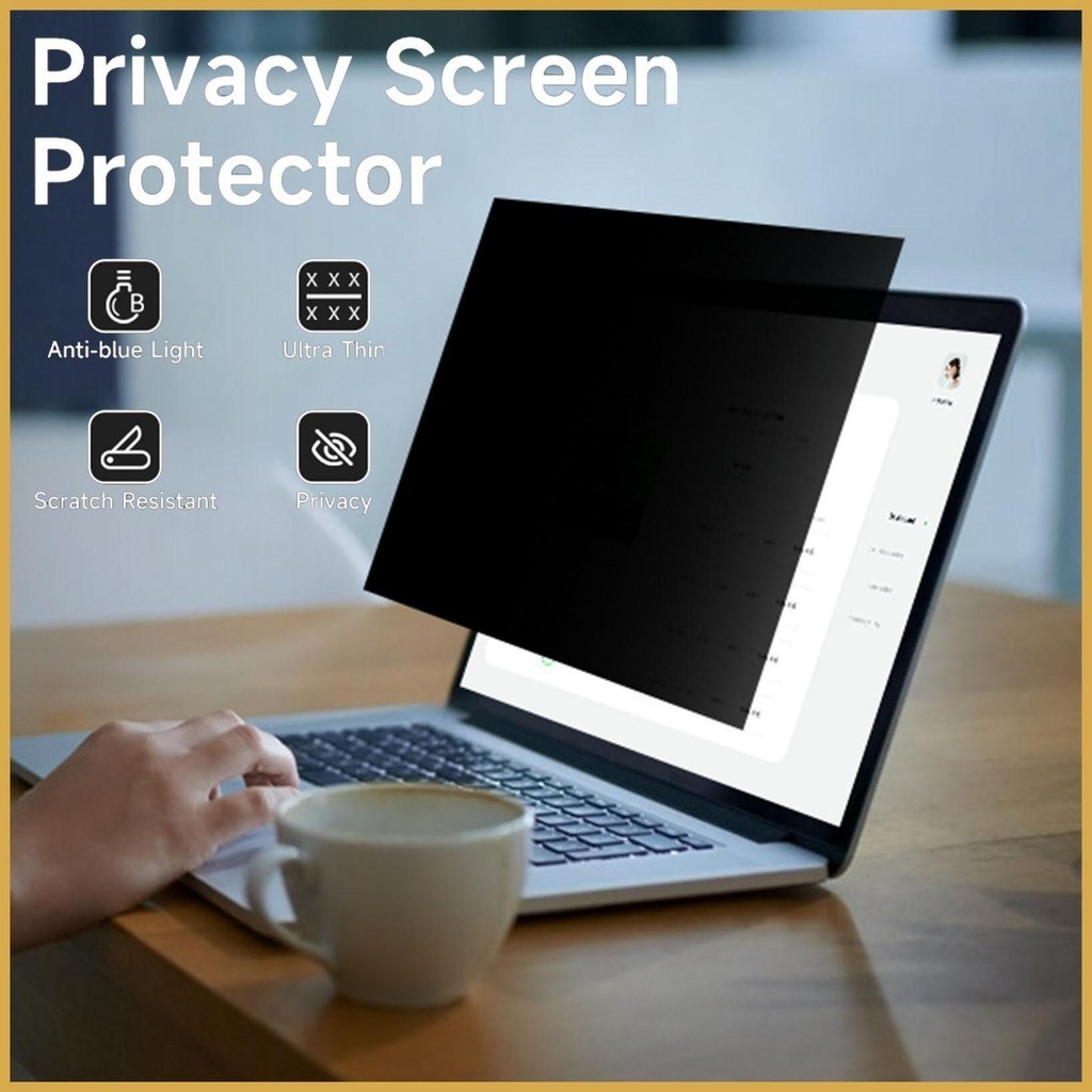 Laptop Privacy Screen Filter Computer Screen Privacy Shield Removable ...