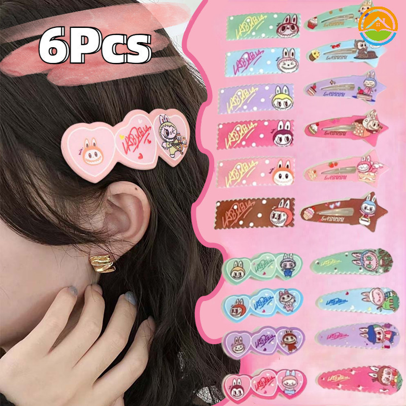Cartoon Cute Girls Side Bangs BB Snap Hair Clips- Fashionable Anime ...