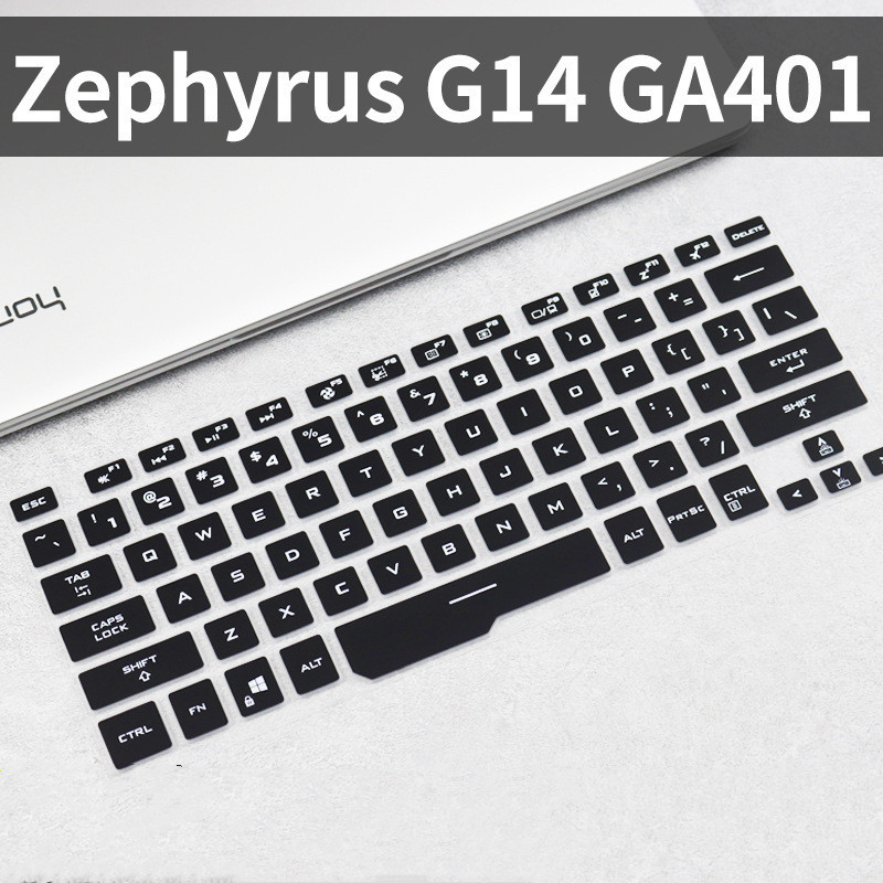 Silicone Keyboard Cover for ASUS ROG Zephyrus G14 GA401 Computer ...