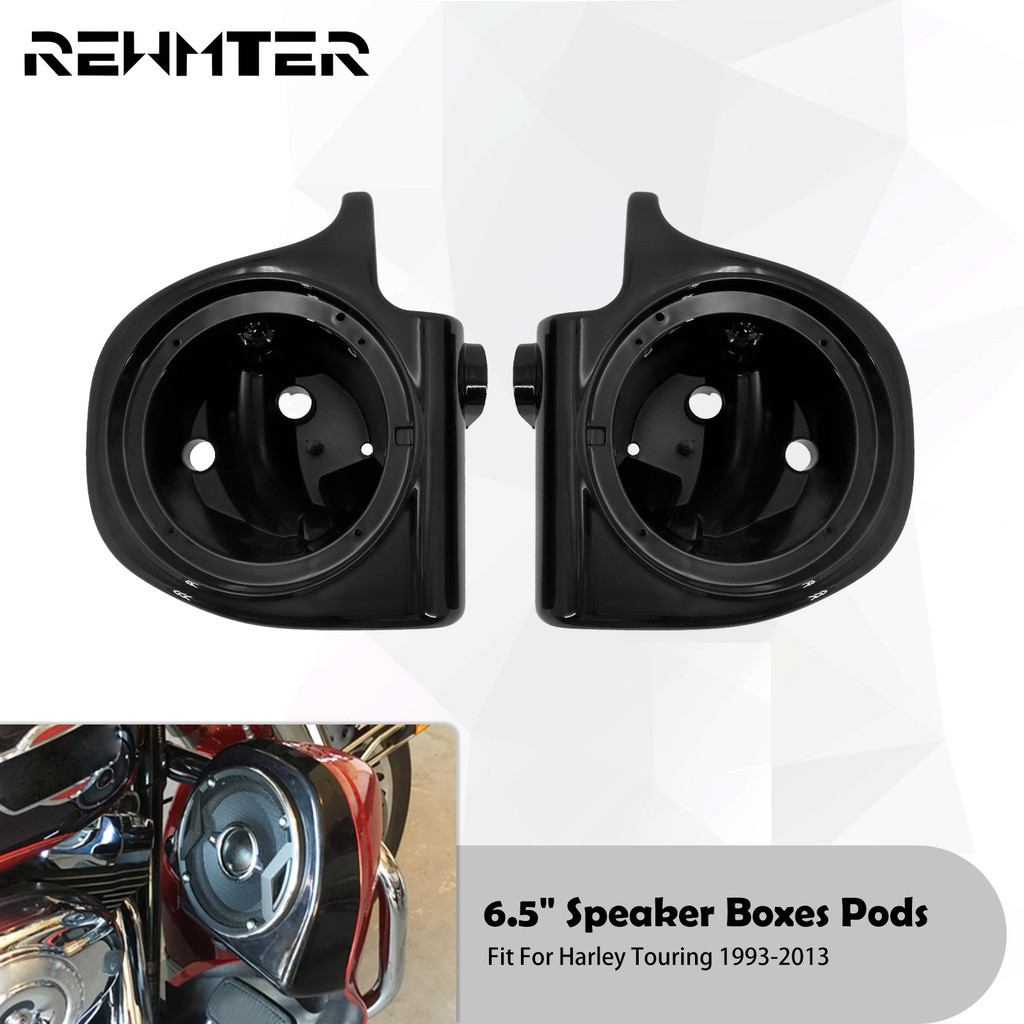 Motorcycle 6.5" Speaker Boxes Pods Lower Vented Fairing Speaker Box For ...