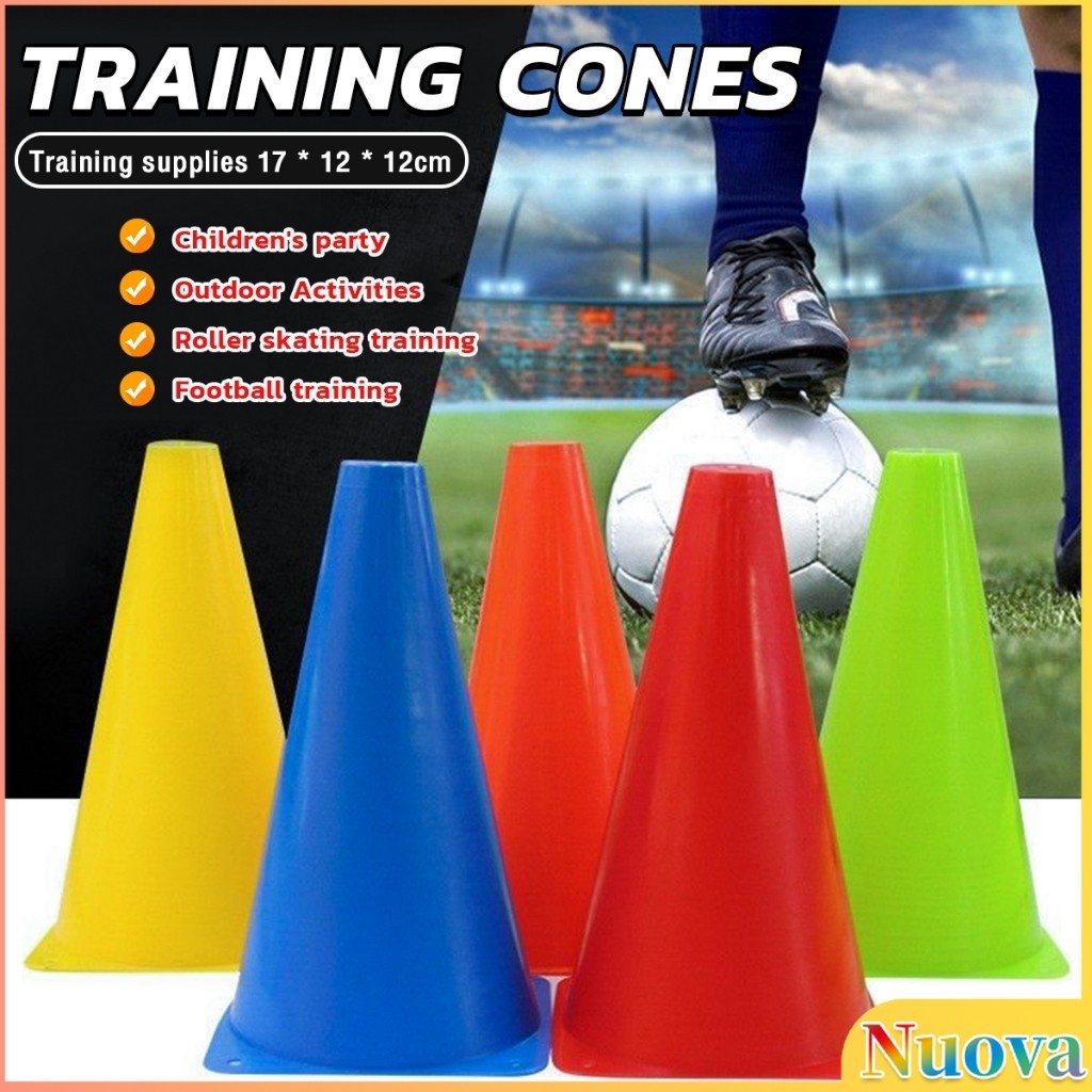 Nuova Plastic Soccer Cones 17cm Basketball Training Agility Marker Cone ...