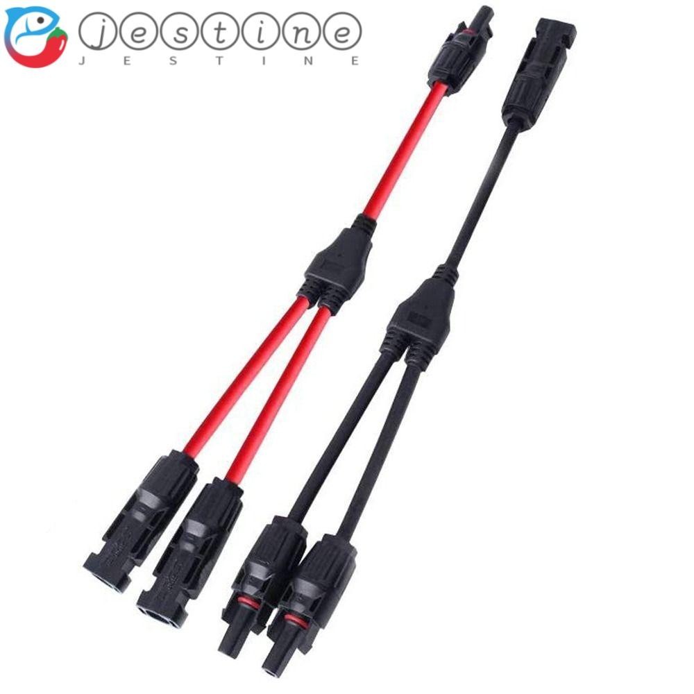 JESTINE Solar Panel Connectors, Tool-free 1 to 2 Splitter Y Branch ...