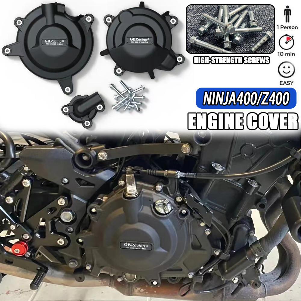For KAWASAKI ninja400 Engine Cover Protection ninja 400 2018-2024 Z400 ...