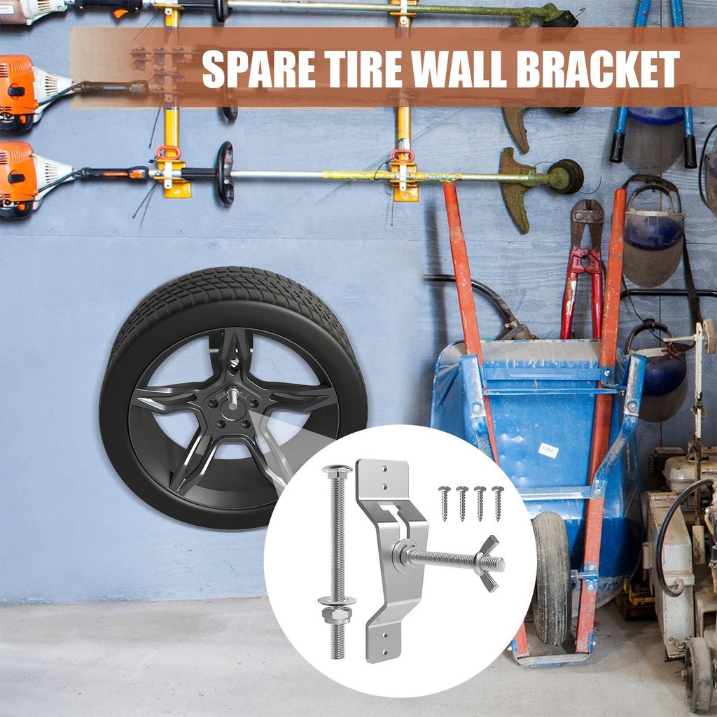 Wall Mount Bracket Holder for Vehicle Wall Mounted Spare Tire Rack ...