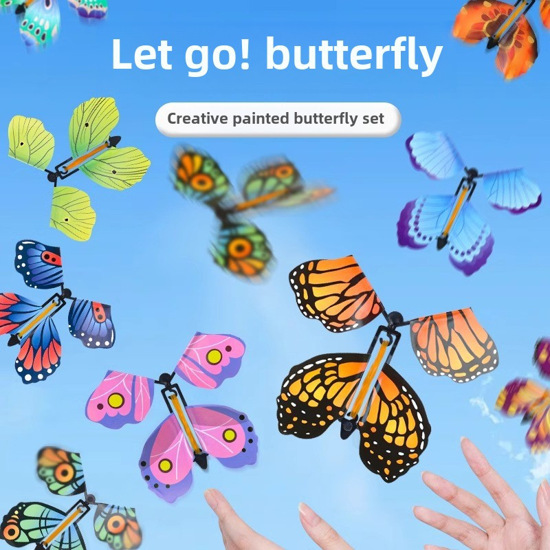 Spin & Fly Boomerang Butterfly Toy - Outdoor Fun for Kids, 20-Spin ...