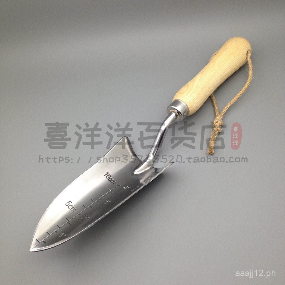 Exported to Japan Original Wooden Handle White Steel Pointed Spade ...