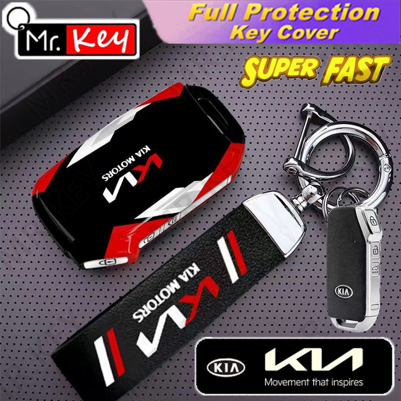 【Mr.Key】Racing Style Key Cover Shell for Kia Sportage Ray Sorento Soul ...