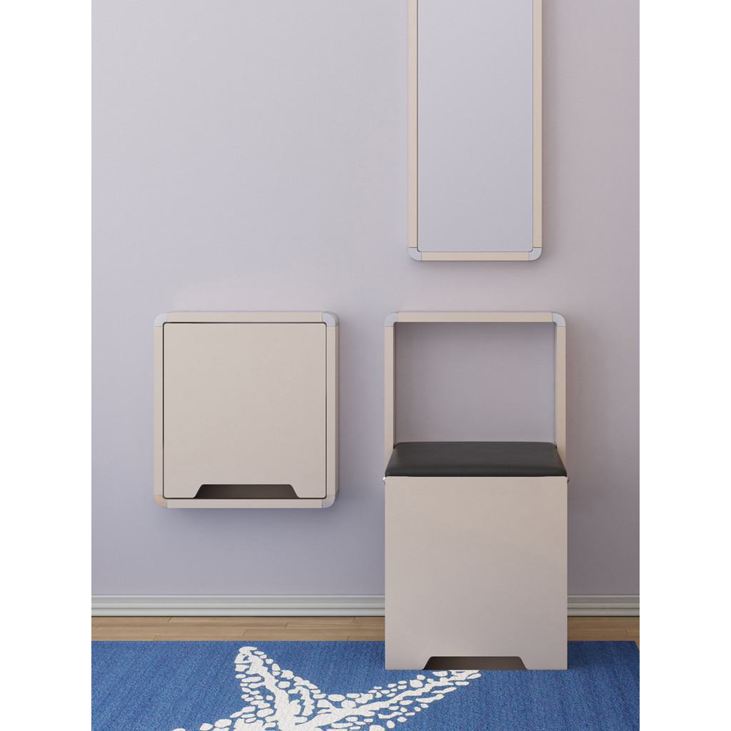 Minimalist Wall-Mounted Folding Entryway Ultra-Thin Shoe Changing Stool ...