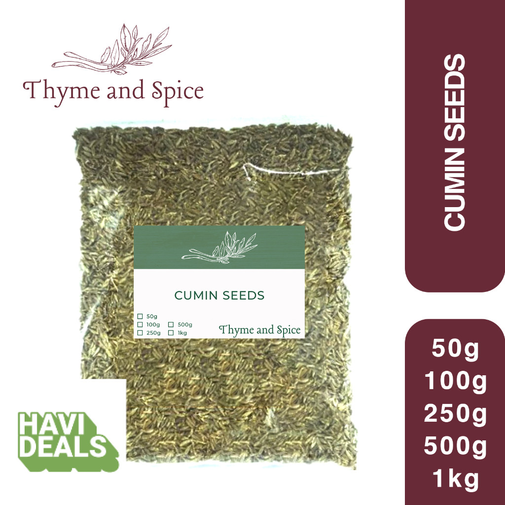 [POUCH] Cumin Seeds 50G 100G 250G - Spices️ HAVI DEALS THYME AND SPICE ...