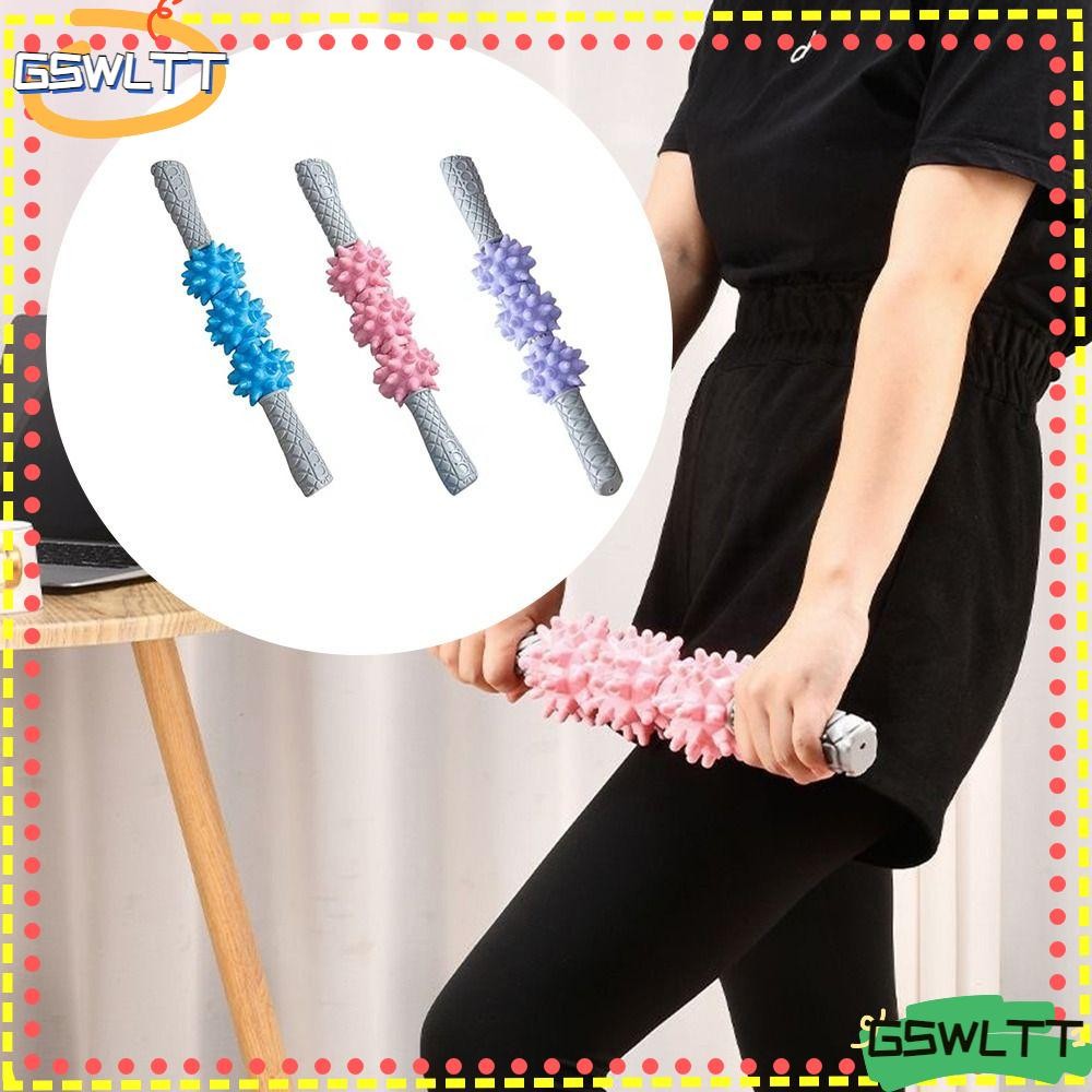 GSWLTT Yoga Massage Stick, 40CM PP Wolf Teeth Muscles Massage Stick ...