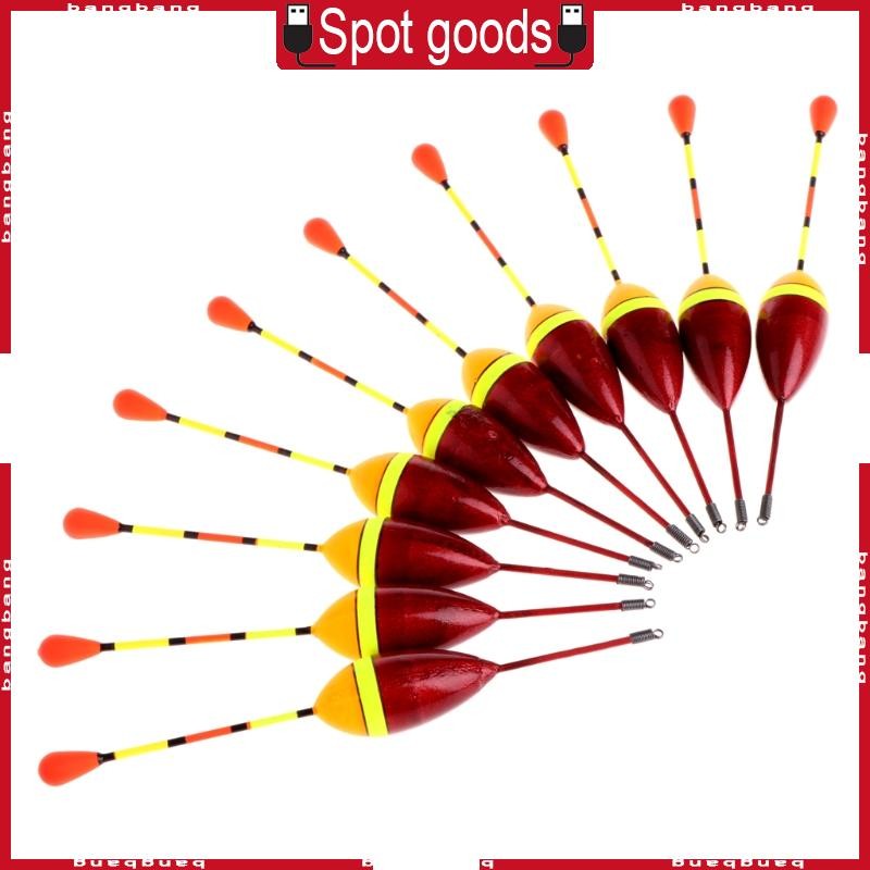Bang 10pcs Carp Fishing Floats Set Buoy Bobber Stick For Fish Tackle ...