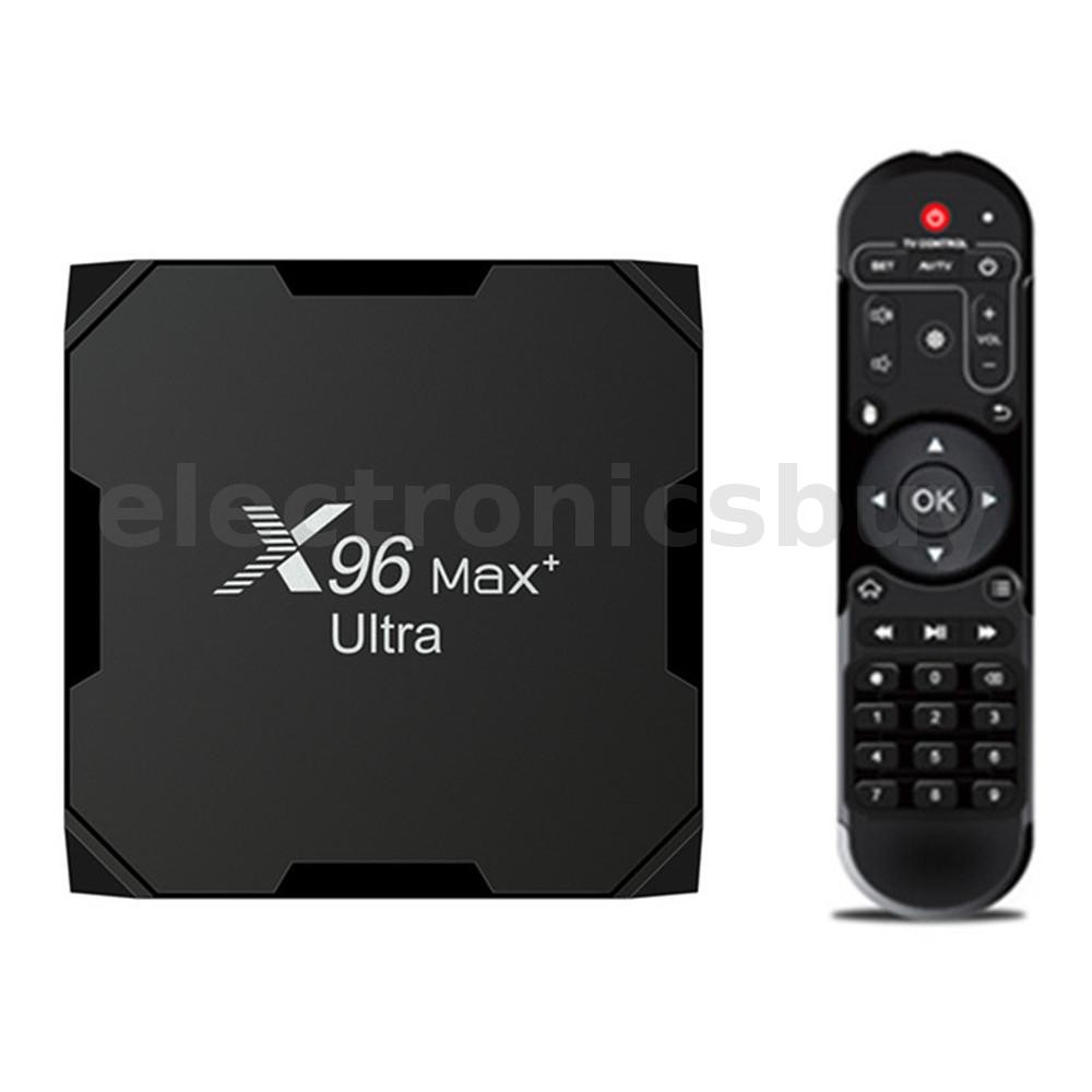 X96 Max Plus Ultra TV Box Android 11 Amlogic S905X4 Support AV1 8K Dual Wifi BT Youtube Media ...
