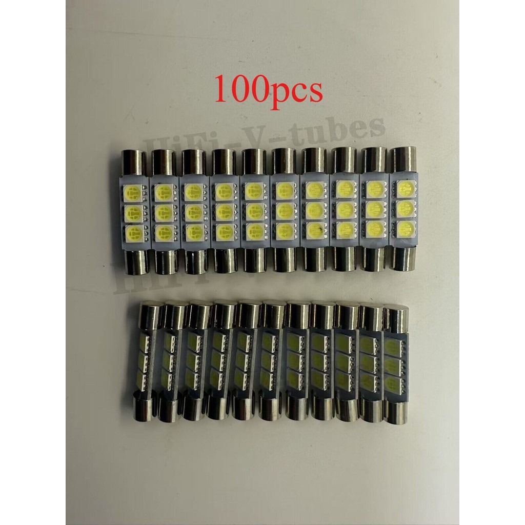 100 New Royal Blue 8V Fuse Lamp LED Light Bulbs - Marantz Sansui ...