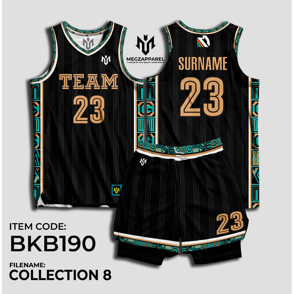 MEGZ BKB190 Customize Basketball Jersey Full Sublimation | Shopee ...