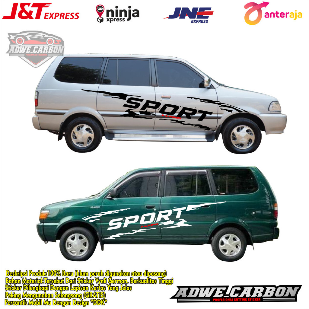 Kijang Super Car Sticker Kijang Super Body Sticker Kijang Super Sticker ...