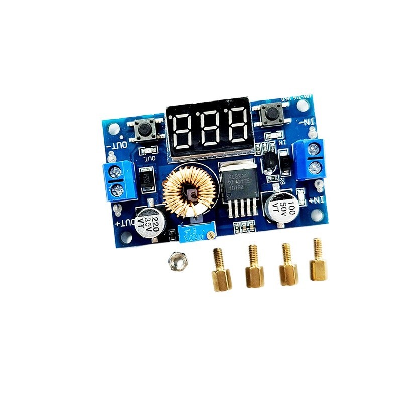 Voltage adjustable DC step-down regulated power supply module with ...