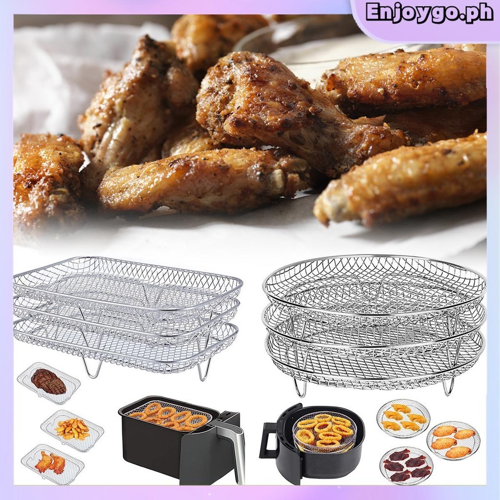 Air Fryer Three Stackable Dehydrator Racks 304 Stainless Steel Air ...