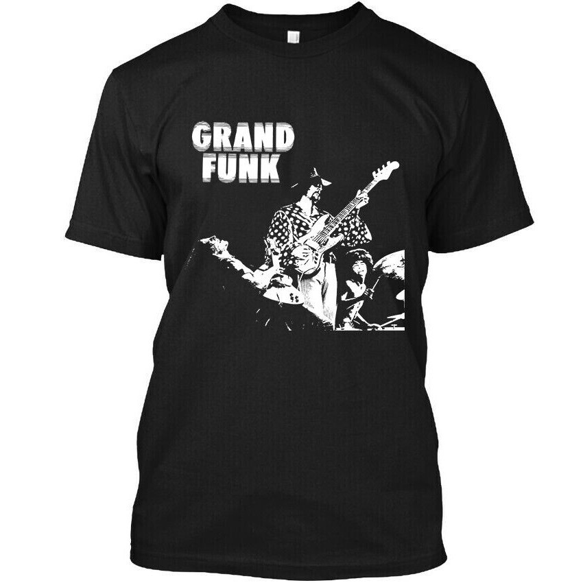 Limited New Grand Funk Railroad American Band Blues Logo T-Shirt ...