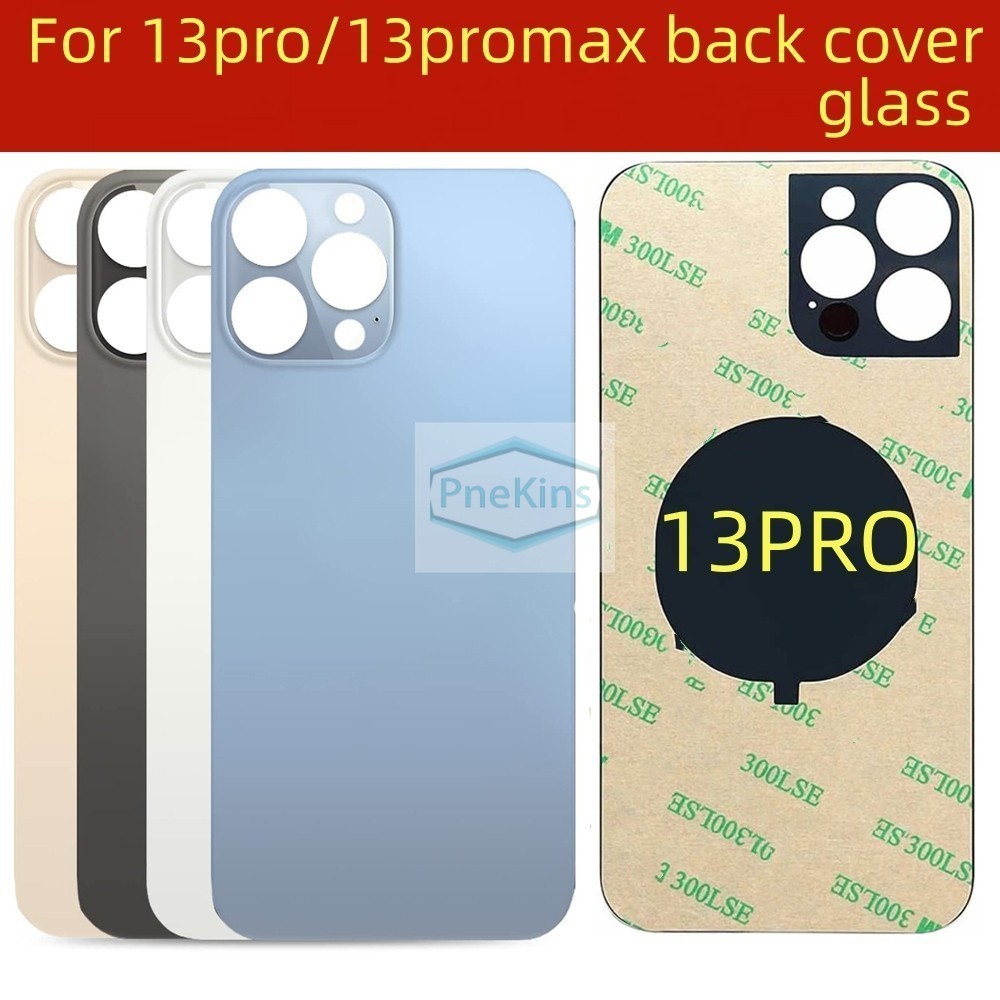 For iP 13 Pro 13 Pro Max Back Glass Cover Panel Battery Cover ...