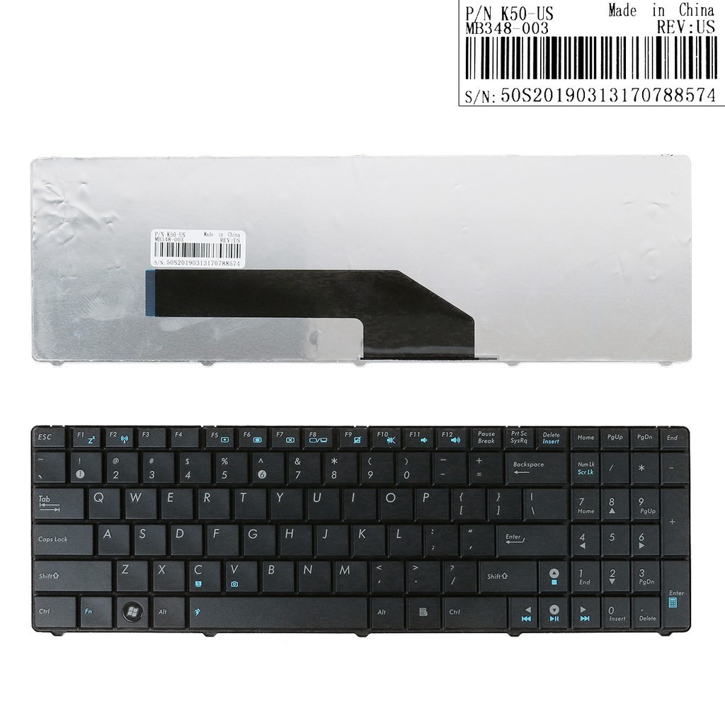 For K50 K50IJ K50AB K50AD K50AF K70 K61 Series Laptop Keyboard US ...