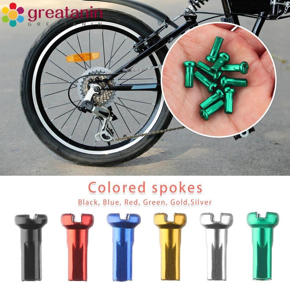 GREATANIN 10/20/50pcs Cycling Spokes Nipples Mountain Bike Alloy ...