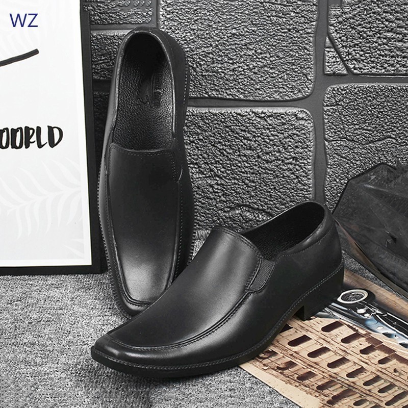 Shuta Black Shoes School Rubber shoes Men's work shoes | Shopee Philippines
