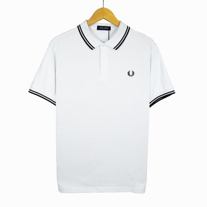 Fred Perry Twin Tipped Polo Black Whitee (100% Original) | Shopee ...