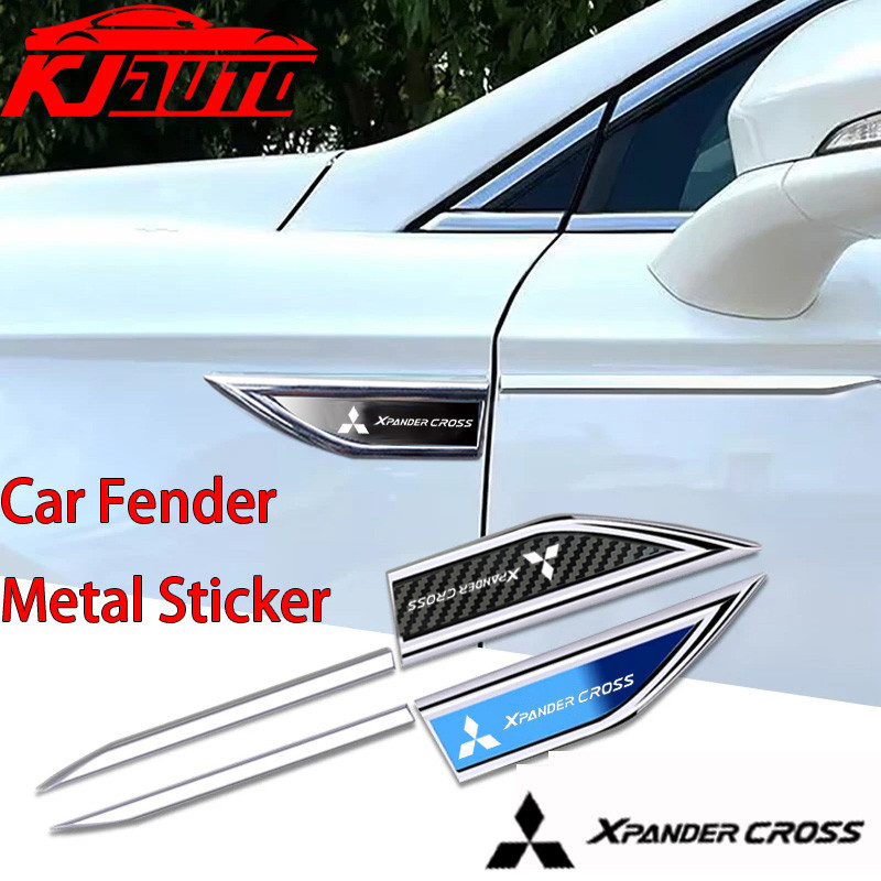 2pcs/Set Mitsubishi Xpander Cross Car Fender Metal Sticker Exterior ...
