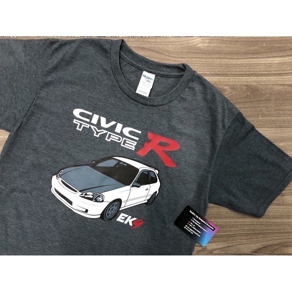 Honda Civic EK EK9 TYPE R *D3 (Dark Heather Tshirt) | Shopee Philippines