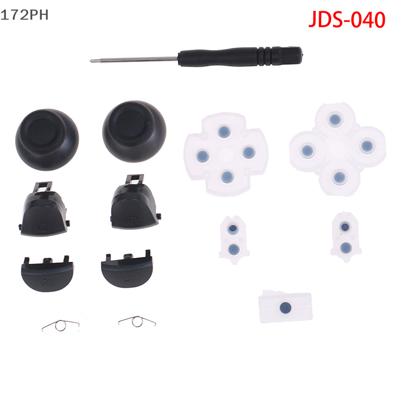 [HOT] 1Set PS4 Controller Part Trigger Buttons Ana Stick + Conductive ...