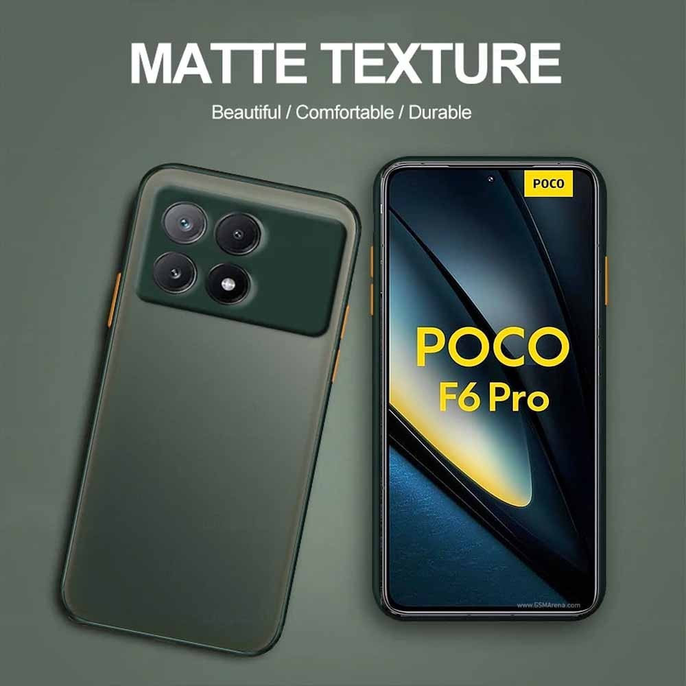 Matte Textured Translucent Shockproof Casing For Xiaomi Poco F6 Pro ...