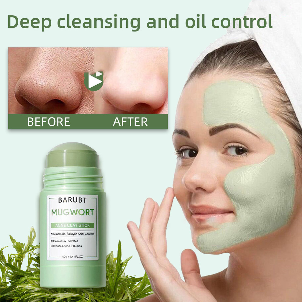 BARUBT Wormwood Mud Film Stick Deep Cleansing Acne Treatment Mild ...