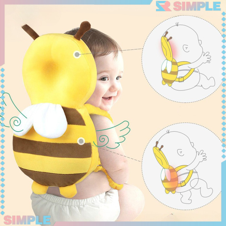 Baby Head Protector Safety Pad Cushion Adjustable Backpack, Back ...