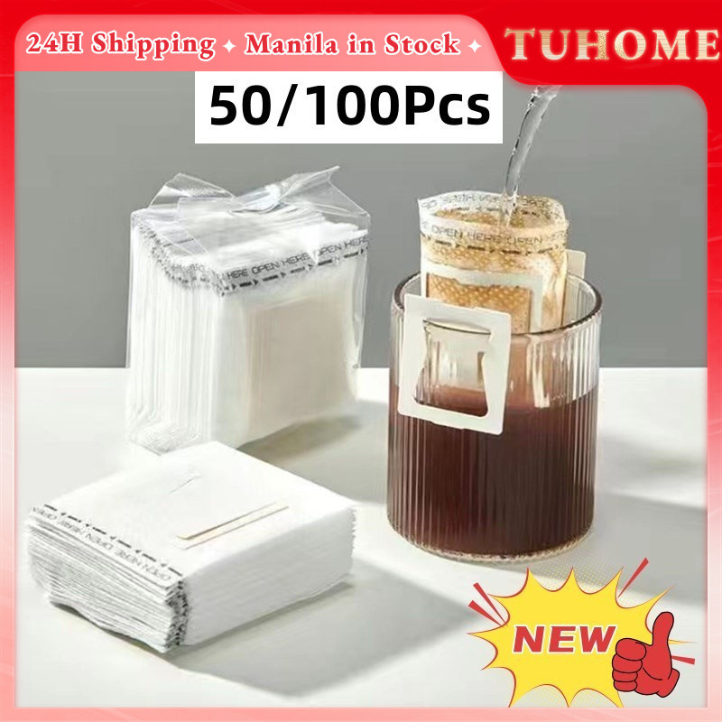 100PCS Premium Coffee Drip Bag Empty - Coffee Drip Filter Paper Dripper ...