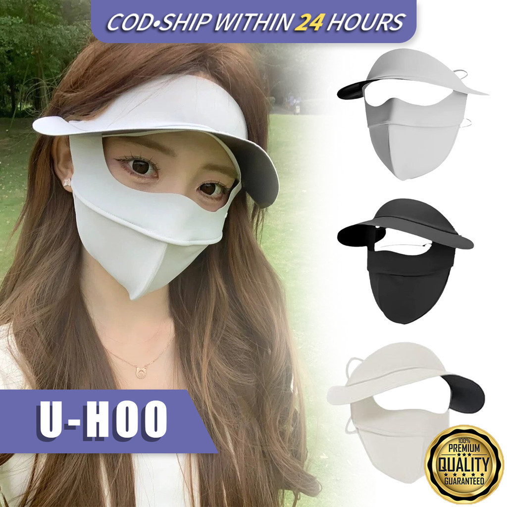 Breathable Sunscreen Mask Sunscreen Mask Ice Silk Sunshade Men Women ...