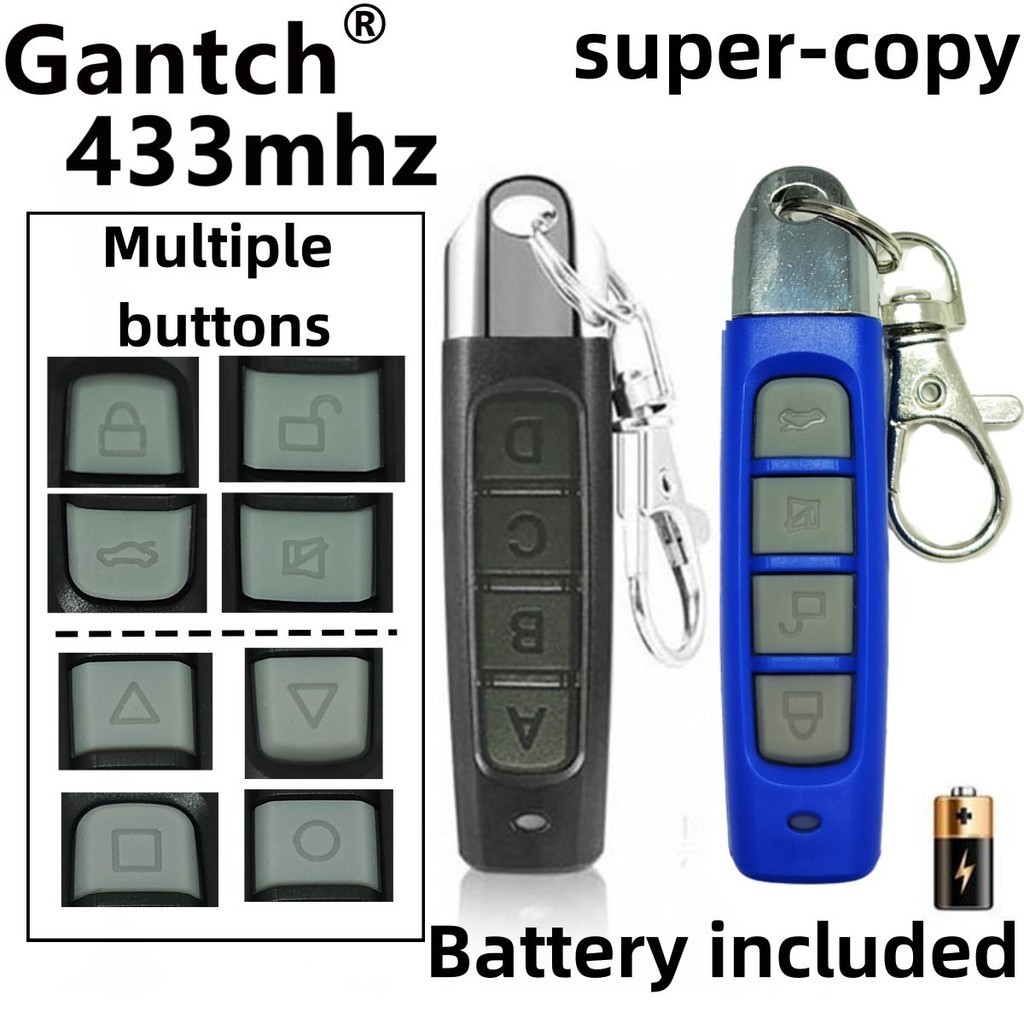 Universal Remote Control 433MHz Clone Gate Alarm Copier Duplicator 433 Clone Copy Duplicate ...