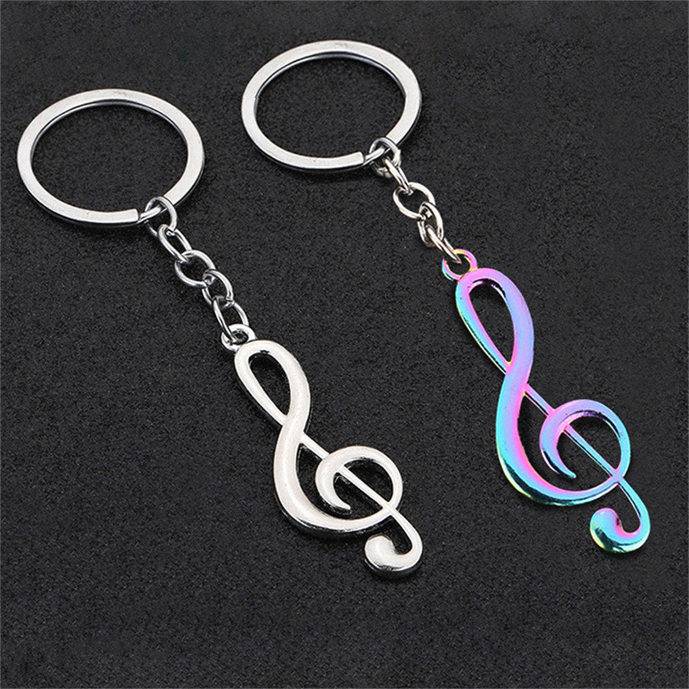 Colorful Skyrim Music Keychain Treble Musical Symbol G Clef Key Ring ...