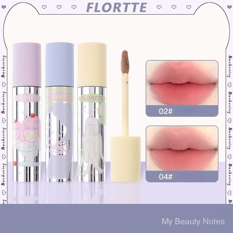 FLORTTE New Colors in Spring and Summer! FLORTTE Girls' Dormitory Milk Pastry Lip Balm No Stain ...