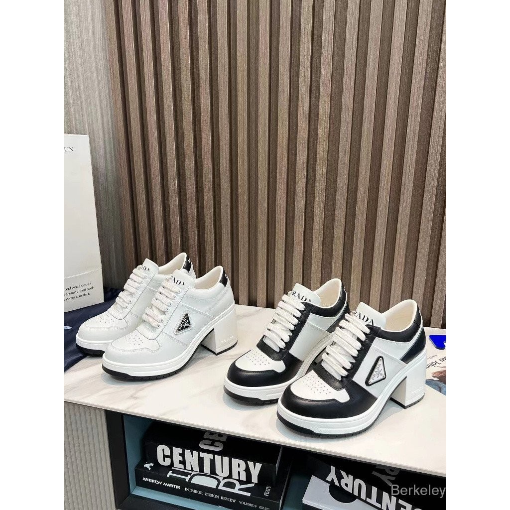 Original PRADA new Prada chunky heelsexquisite | Shopee Philippines